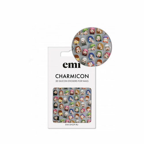 E.Mi, 3D-стикеры №203 Эмоджи Charmicon 3D Silicone Stickers