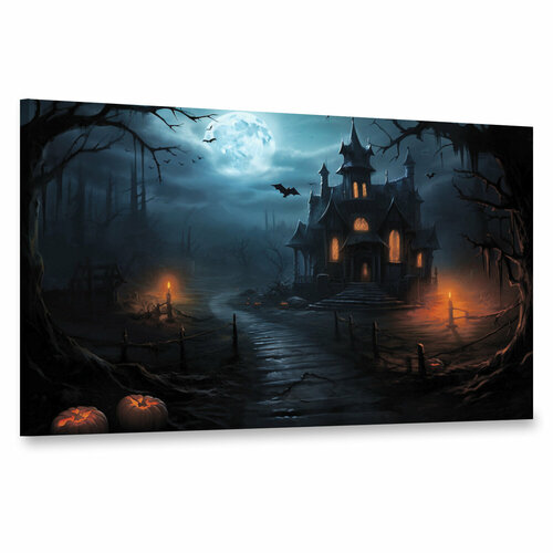 Интерьерная картина 100х60 "Хэллоуин: Темное пробуждение"