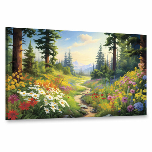 Интерьерная картина 100х60 "Лесной аромат"