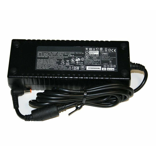 Блок питания (сетевой адаптер) для ноутбуков Acer 19V 7.1A 135W 5.5x1.7 мм черный, без сетевого кабеля