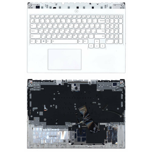 Клавиатура для ноутбука Lenovo Legion 5 Pro-16ACH6 топкейс, белый с подсветкой