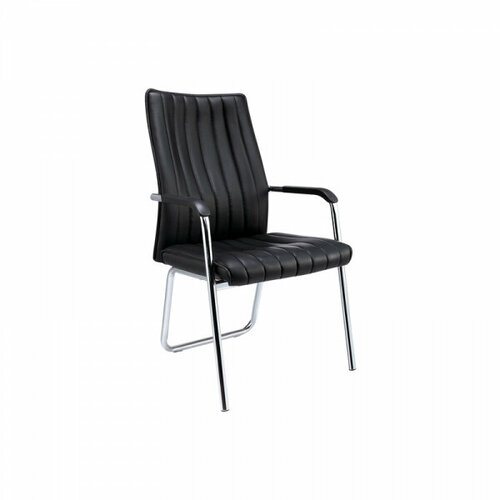 Конференц-кресло Easy Chair Echair 811 VPU кожзам черный, хром