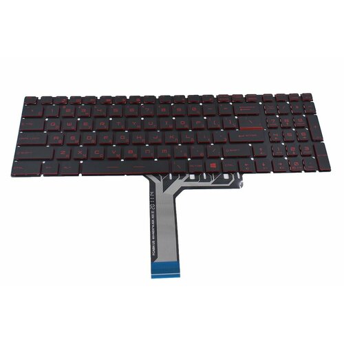 Клавиатура для MSI GF75 Thin 10UD-055RU ноутбука с красной подсветкой
