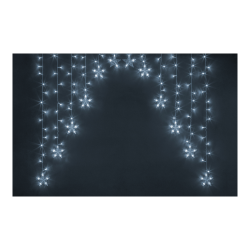 Гирлянда бахрома-арка «звёзды» Navigator 95 033 NGF-D038, 2,5 х 0,8 м, белый свет