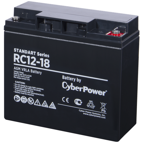 Аккумуляторная батарея CyberPower 12V18Ah (RC 12-18)