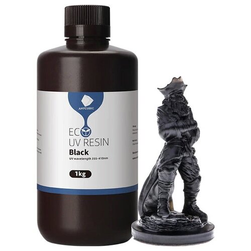 Фотополимерная смола Anycubic ECO Plant-based UV Resin для 3D принтера 405нм Черный (Black) 1 литр