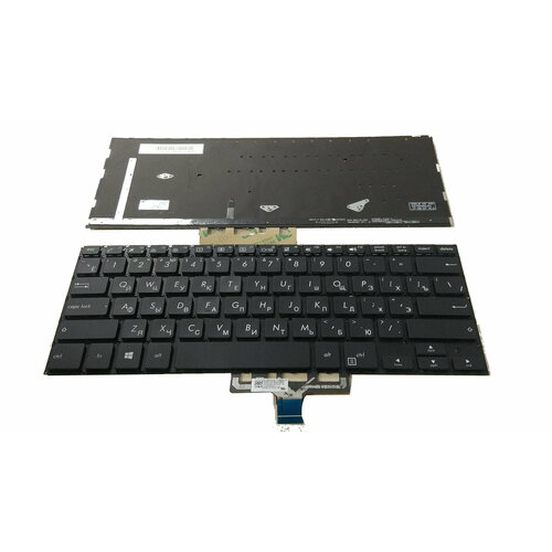 Клавиатура для ноутбука Asus ZenBook Flip 14 UX461, UX461UN, UX461UA, UX461U черная, с подсветкой