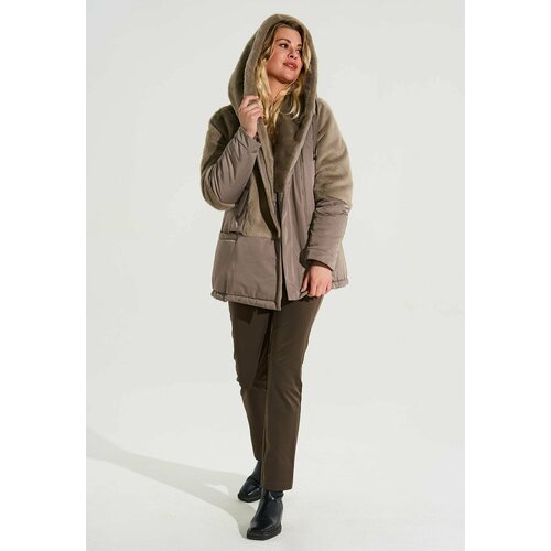 Куртка D'IMMA fashion studio Джойс, размер 44, коричневый