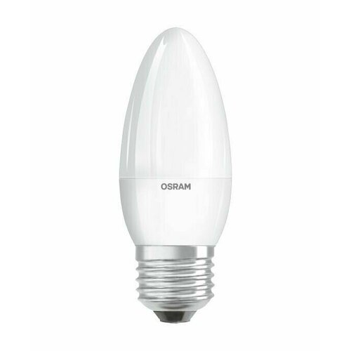 Лампа светодиодная (LED) Свеча Е27 6.5Вт 550лм 4000К 230В матов. Osram
