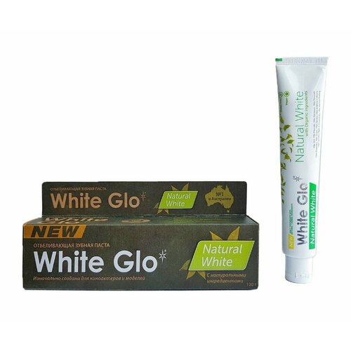 Зубная паста White Glo отбеливающая натуральная белизна 100мл