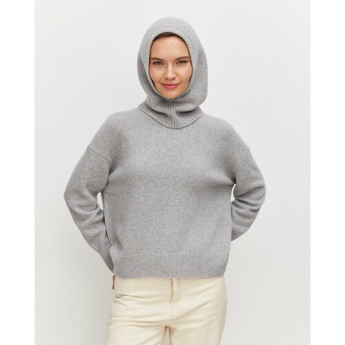 Капор look7 кашемировый капюшон, размер one size, серый