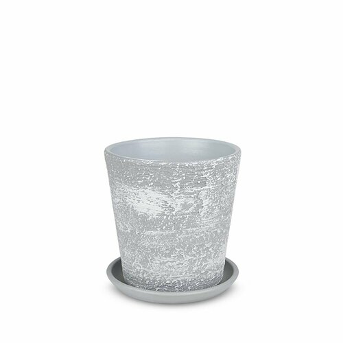 Горшок керамический Лофт серо-белый d15 см h15,5 см 1,5 л