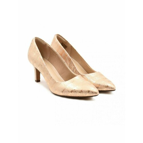 Туфли Clarks, размер 37 EU, розовый, бежевый