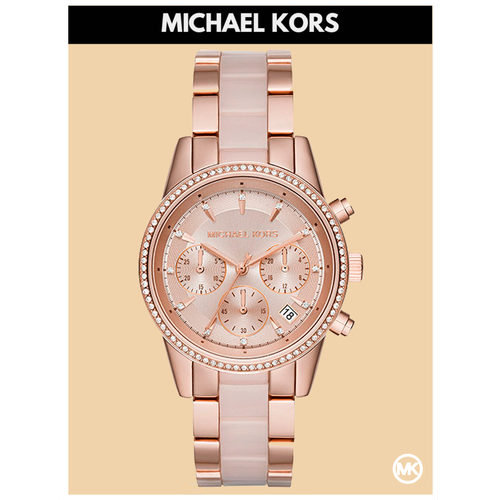 Наручные часы MICHAEL KORS Ritz M6307K, розовый, золотой
