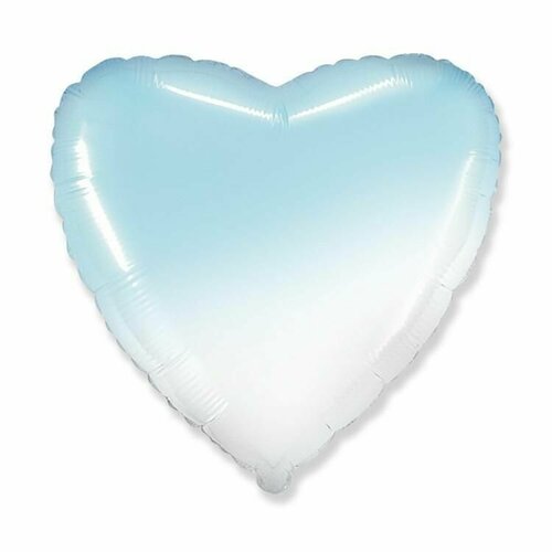 Воздушный шар Ф Б/РИС 18" сердце Градиент голубой