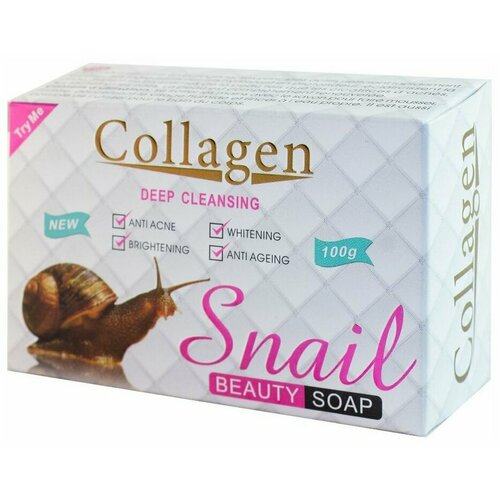 Мыло для лица коллаген улитка Pei Mei Collagen Snail Soap