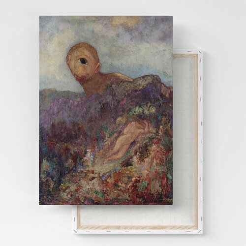 Картина на холсте, репродукция / Odilon Redon - The cyclops / Одилон Редон / Размер 40 x 53 см