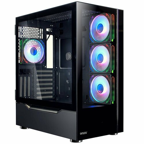 Ginzzu корпус GL730 FAN 12MB6 RGB 4 USB3.0 CRC10