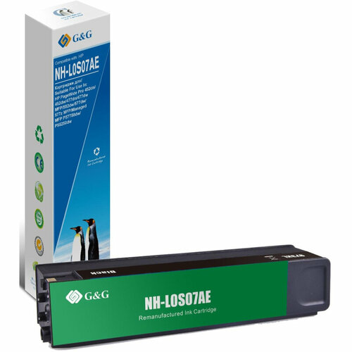 Картридж струйный G&G L0S07AE чер. для HP PageWide Pro 452dn/452dw/477dn