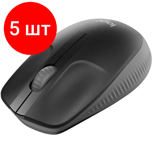 Комплект 5 штук, Мышь компьютерная Logitech WRL M190 BLACK 910-005923