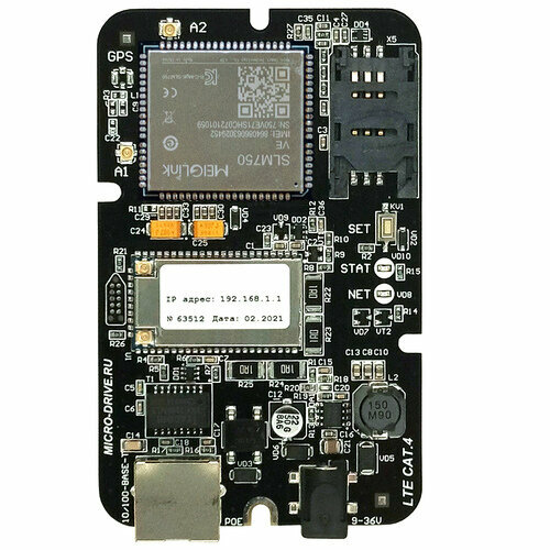 LTE роутер MicroDrive Tandem-4GL-OEM-1 (cat.4, 1-sim, 100Mb/s)