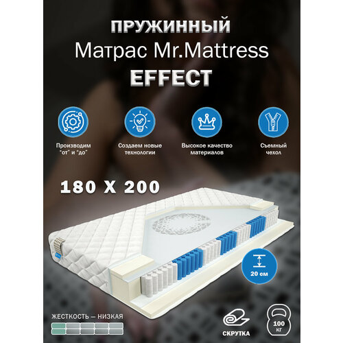 Mr.Mattress Effect, 180x200 см, пружинный