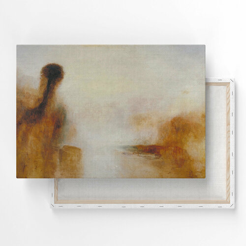 Картина на холсте, репродукция / Уильям Тёрнер - Landscape with Water / Размер 40 x 53 см