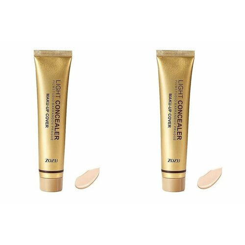 ZOZU Консилер для лица с эффектом сияния Light Sensitive Concealer, слоновая кость, 30 г, 2 шт