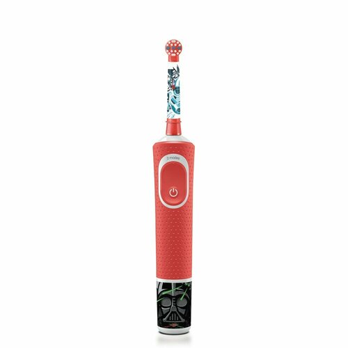 Электрическая зубная щетка Oral-B Vitality Kids Star Wars D100.423.2K, красный