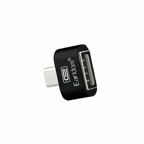 Переходник Earldom ET-TC03, MicroUSB - USB Type-A 2.0, черный