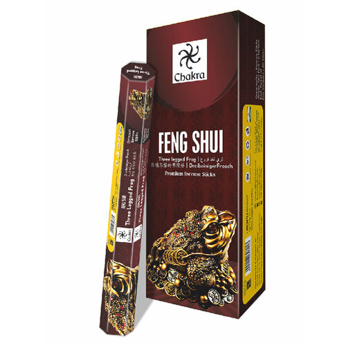 Chakra Feng Shui THREE LEGGED FROG Premium Incense Sticks, Zed Black (Чакра Фэн Шуй трёхлапая жаба премиум благовония палочки, Зед Блэк), уп. 20 палочек.