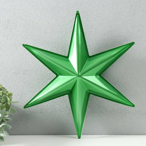 Фигурка «Звезда Остроконечная» малая зеленый металлик, 31х35,5 см