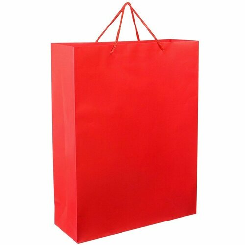 Пакет ламинированный вертикальный, красный, Минни Маус, 31х40х11,5 см