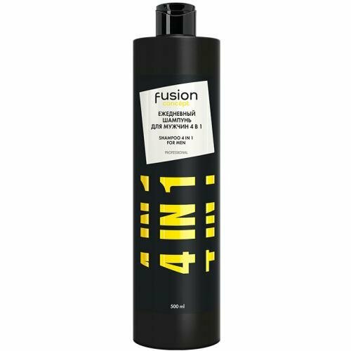 Concept Men Formula 4 в 1 Шампунь для волос, бороды и тела мужской профессиональный для ежедневного применения, 500мл