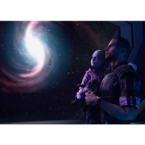 Плакат, постер на бумаге Mass Effect. Размер 42 х 60 см