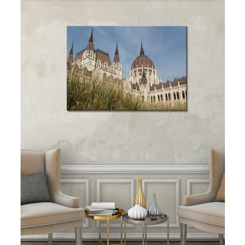 Картина/Картина на холсте для интерьера/Картина на стену/Картина для кухни/ - Будапешт, собор 7 50х70