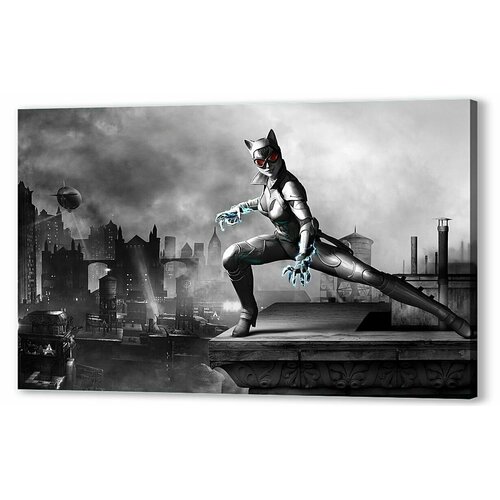 Плакат, постер на холсте Batman: Arkham City Armored Edition. Размер 60 х 84 см