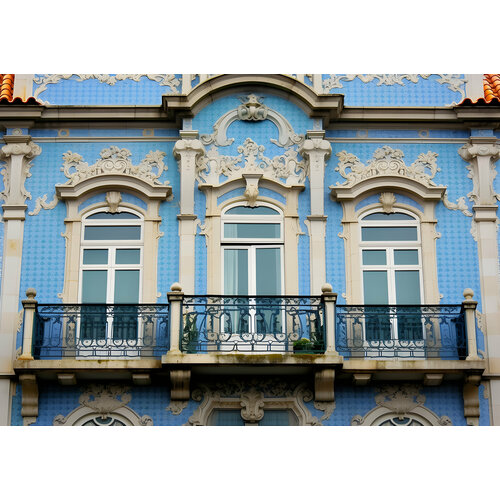 Постер - "Португальский стиль архитектуры"на холсте/ А1 / в тубусе без рамы