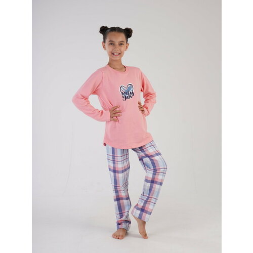 Пижама  Vienetta, размер 7-8 лет, розовый