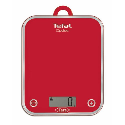 Кухонные весы Tefal BC5000/5001/5002/5003 Optiss, красный