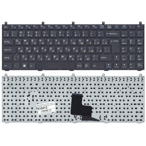 Клавиатура для ноутбука DNS 0162832 черная без рамки