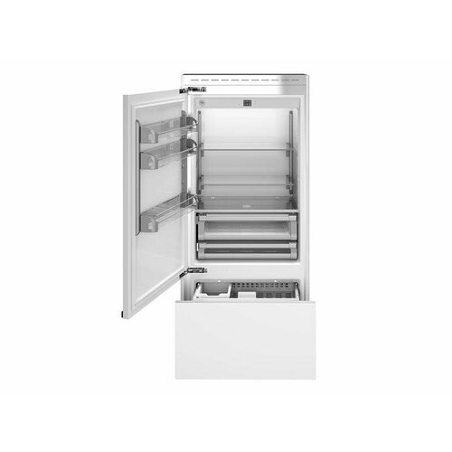 REF905BBLPTT Встраиваемый холодильник/морозильник Total No Frost Bertazzoni, под навеску мебельных панелей, петли слева, шириной 90см Белый