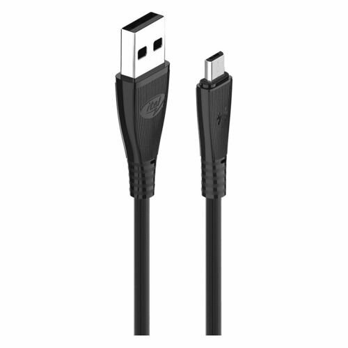 Кабель ITEL M21s(ICD-M21s), micro USB (m) - USB (m), 1м, 2.1A, черный