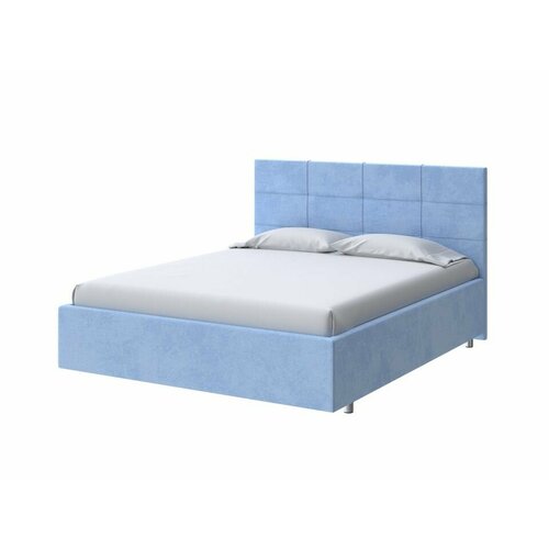 PROxSON Кровать Neo (Ткань: Велюр Teddy Небесно-голубой) 180x190