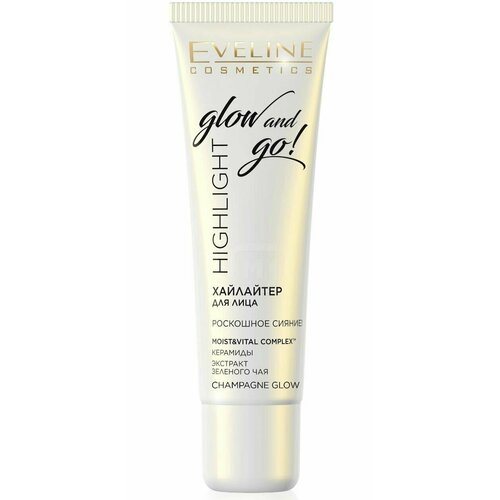 EVELINE. Хайлайтер для лица-CHAMPAGNE GLOW серии HIGHLIGHT Glow and go, 20мл