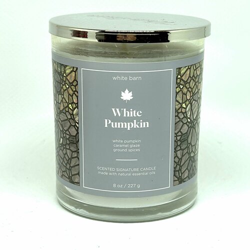 Bath And Body Works ароматическая свеча с 1 фитилем WHITWE PUMPKIN (227грамм)