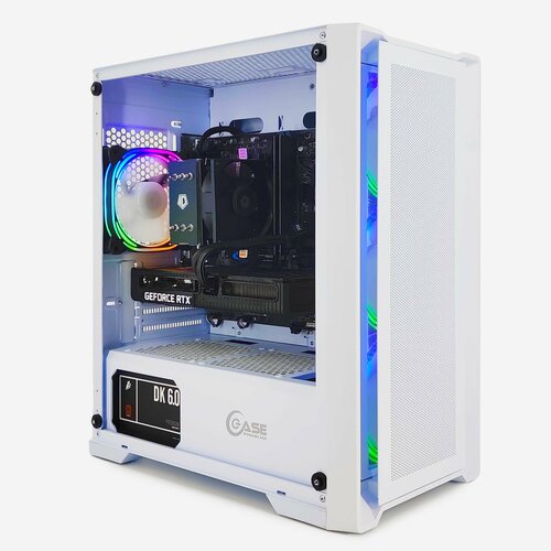 Игровой PC юкомс Ryzen 5 5600, RTX 2060 6GB, HDD 1TB, SSD 240GB, 16GB DDR4, БП 500W, win 10 pro, White game case