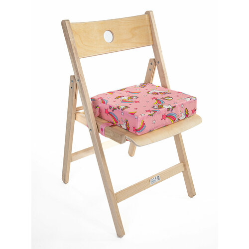 Детское сиденье-бустер (подушка) на стул BelbergKids BK-01 (цвет розовый)
