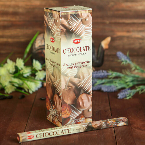 Благовония "HEM" 8 палочек угольные chocolate (комплект из 40 шт)
