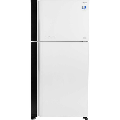 Холодильник Hitachi R-VG610PUC7 GPW 2-хкамерн. белый стекло инвертер